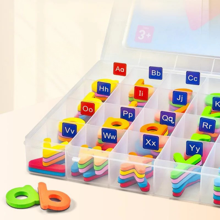 SET EDUCATIVO CON LETRAS MAGNÉTICAS – Aprende, crea y construye palabr
