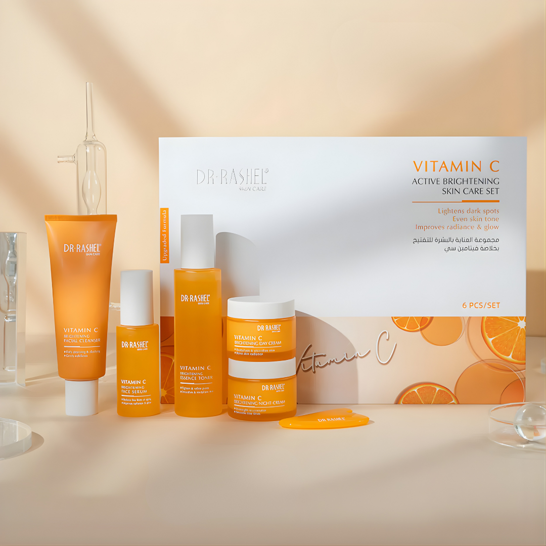 KIT COMPLETO DR-RASHELL VITAMINA C SUNSCREEN – Luminosidad, protección